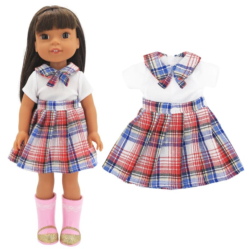 Подходит для кукольного платья Wellie Wishers 14,5 дюймов, наряд Камиллы Ashlyn Kendall Emerson, модная одежда для кукол 35 см