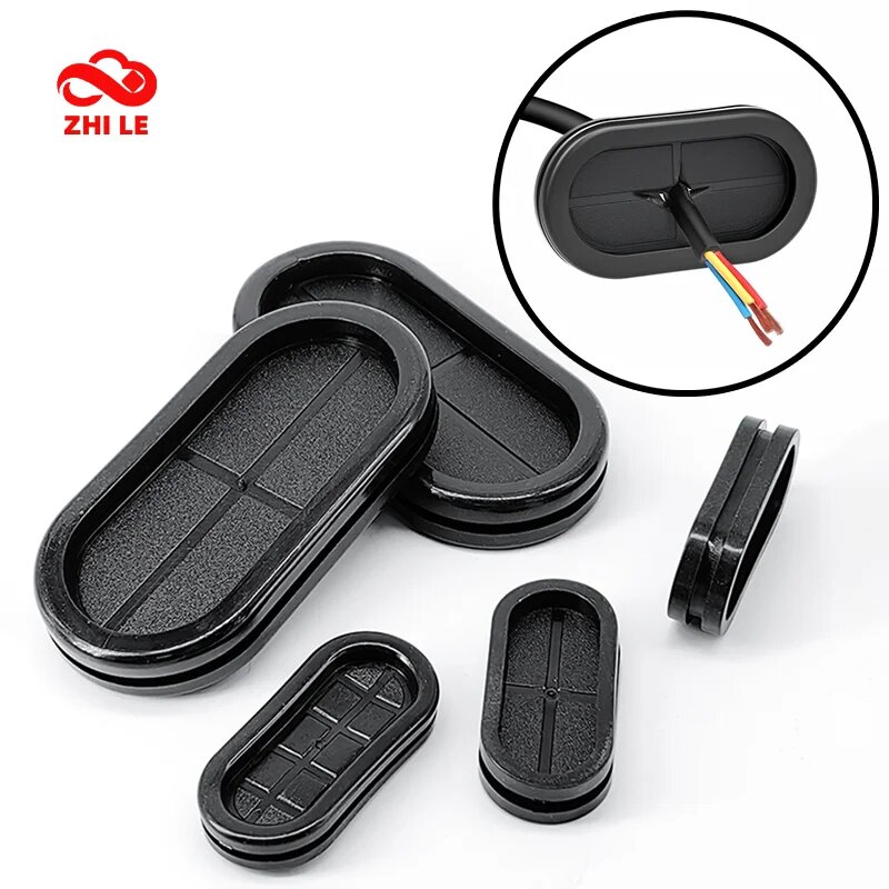 Эллиптическое резиновое уплотнительное кольцо, круглая прокладка, защита от отверстия для кабеля, кольца для пропуска электрического провода, защитная заглушка, уплотнительная пробка, колпачок