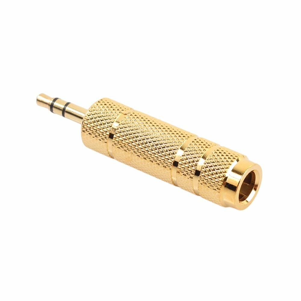 Переходник MyPads для аудио-кабеля 6.3 mm Jack на 3.5 mm Mini Jack