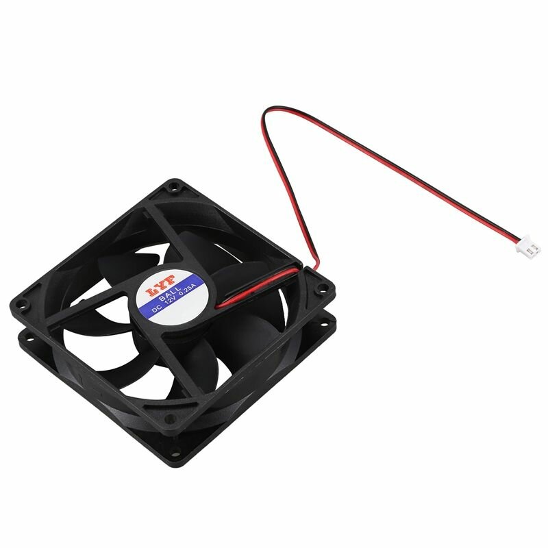 Охлаждающий вентилятор DC 12V 92 x 25 мм MyPads 65.01CFM