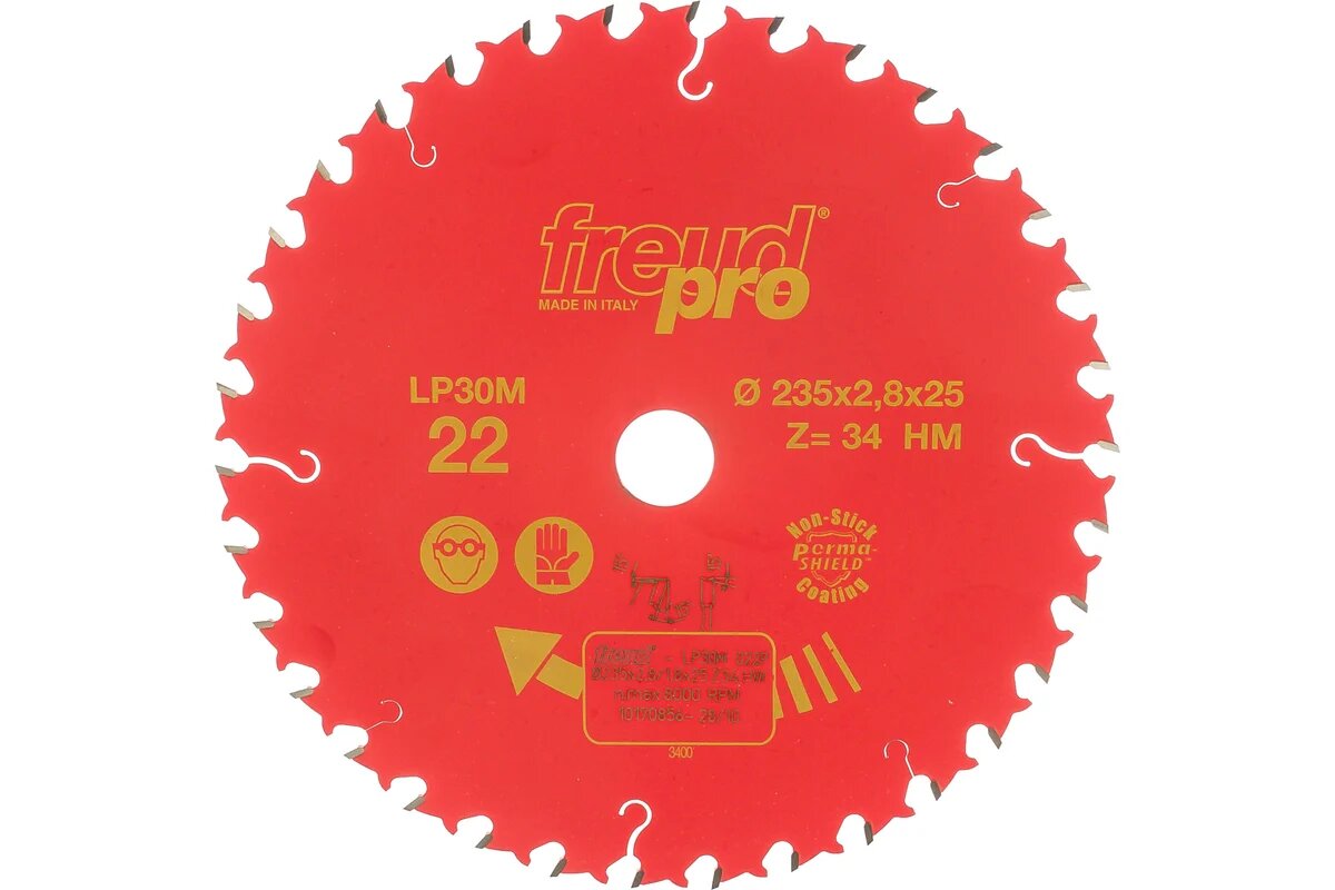 FREUD PRO Диск пильный по дереву LP30M 235x25 мм 34 зуба для древесины и мягких материалов