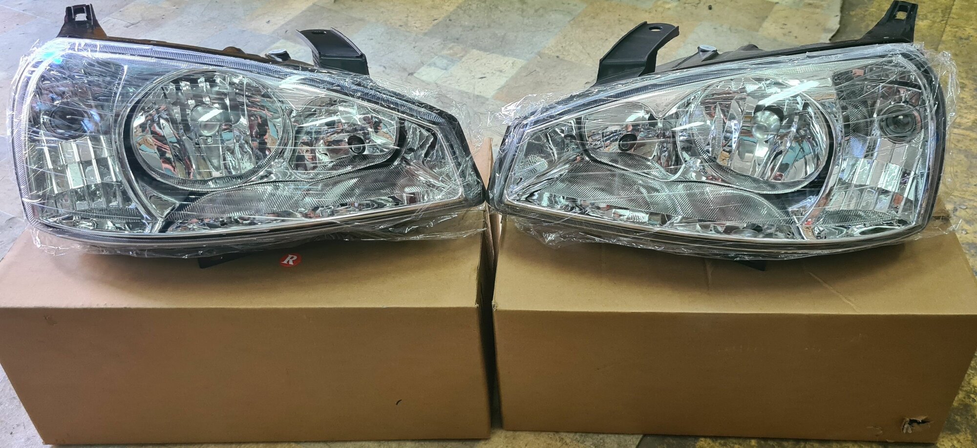 Фара Лада Калина 1, (комплект L/R)ФФ Пластик