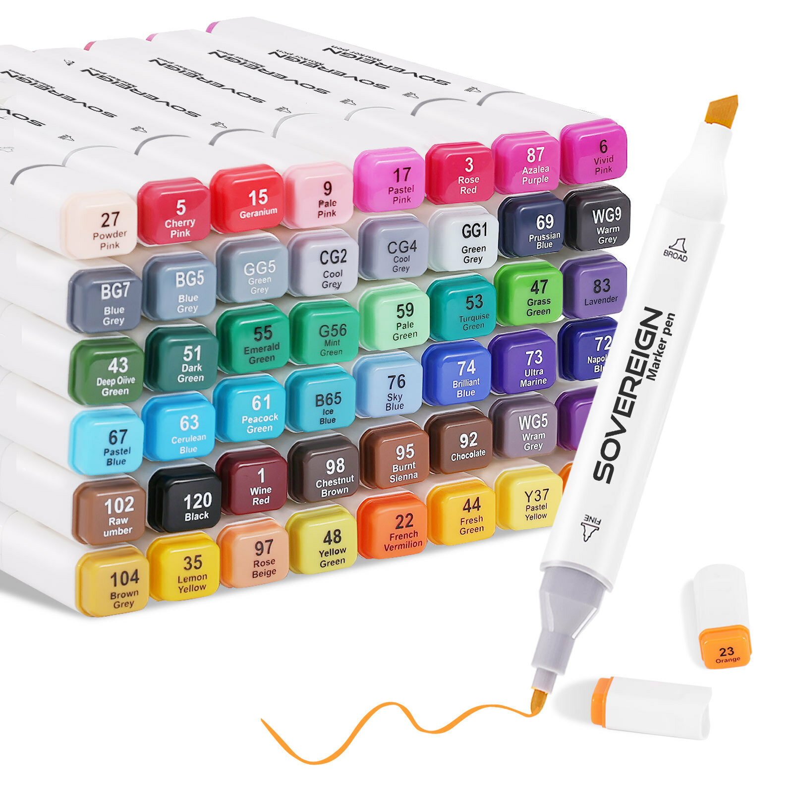 Набор фломастеров "Студенческая", 48 цветов, трансграничный