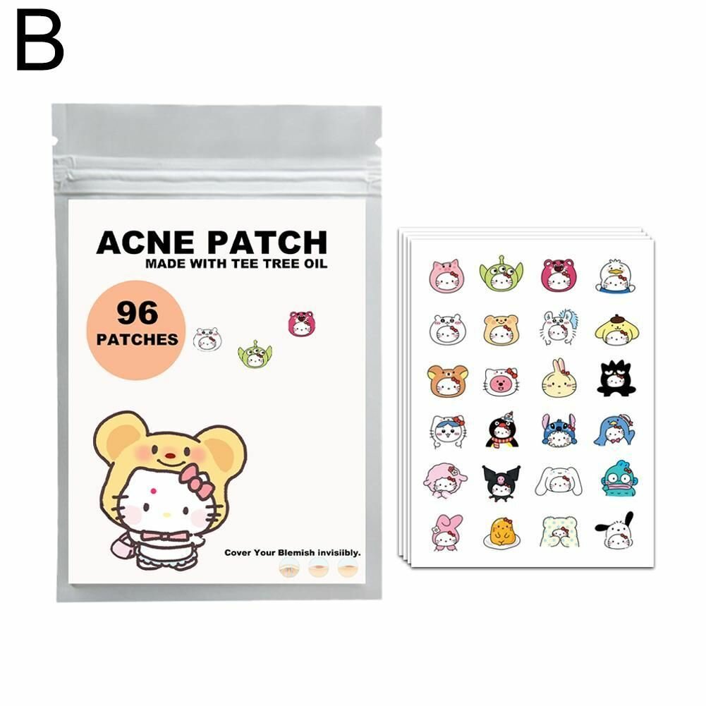 Пластыри для лица от прыщей и угрей/96 шт.