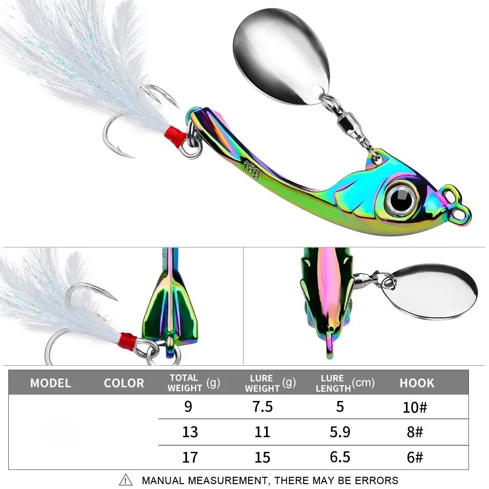 SANMO Vib Spinner приманка, Цвет: A