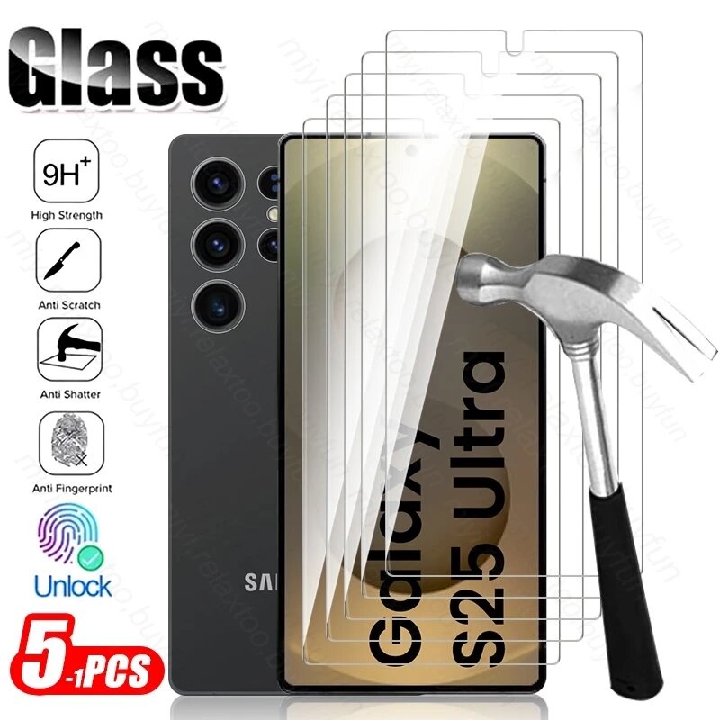 5-1 Шт. Защитное Стекло 9H Для Samsung Galaxy S24 FE S25 Ultra Plus 25 24 5G HD, Защита От Царапин И Отпечатков Пальцев