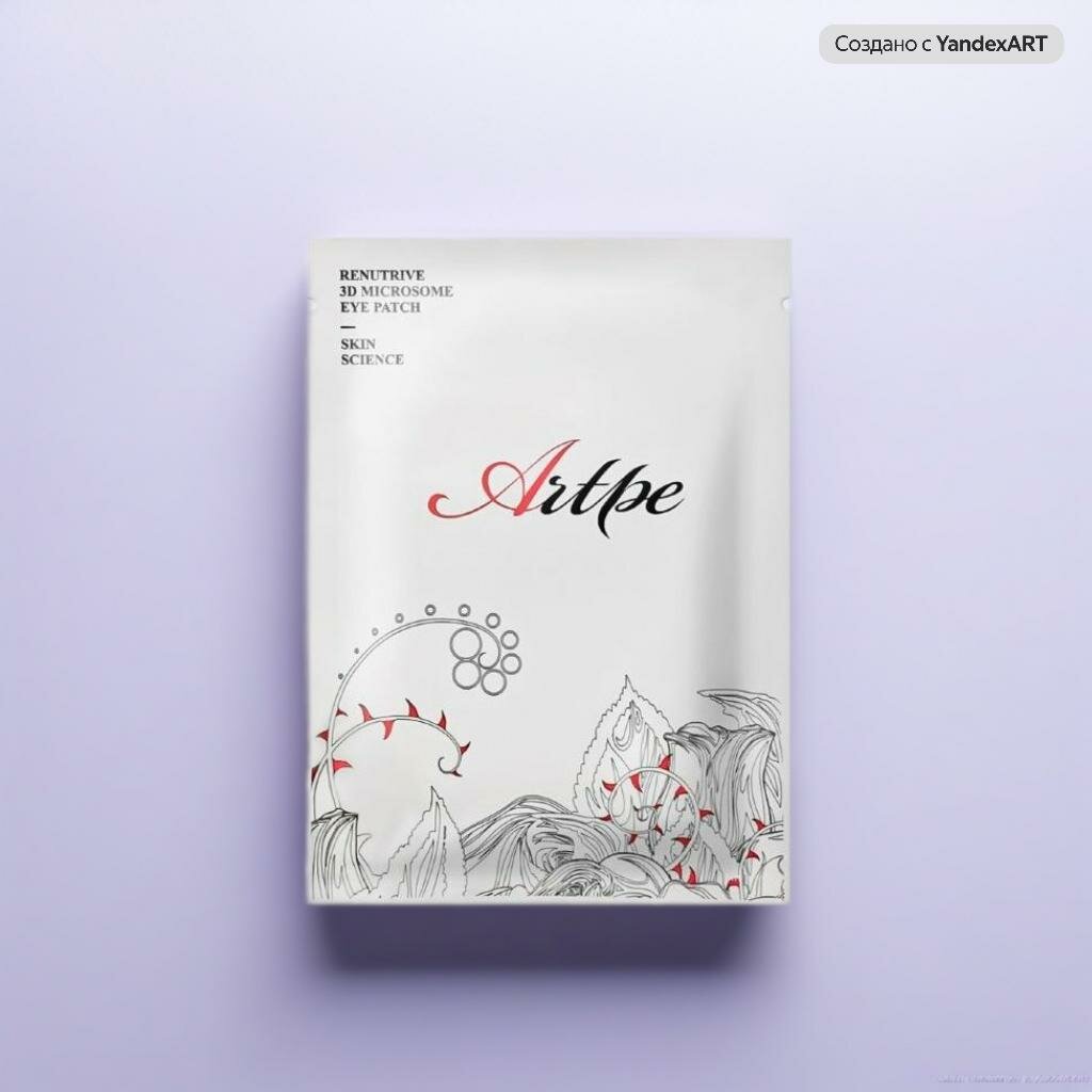 Artpe Renutrive 3D microsome Eye patch - Артпэ 3Д патчи для глаз с микроиглами, 1 пара -