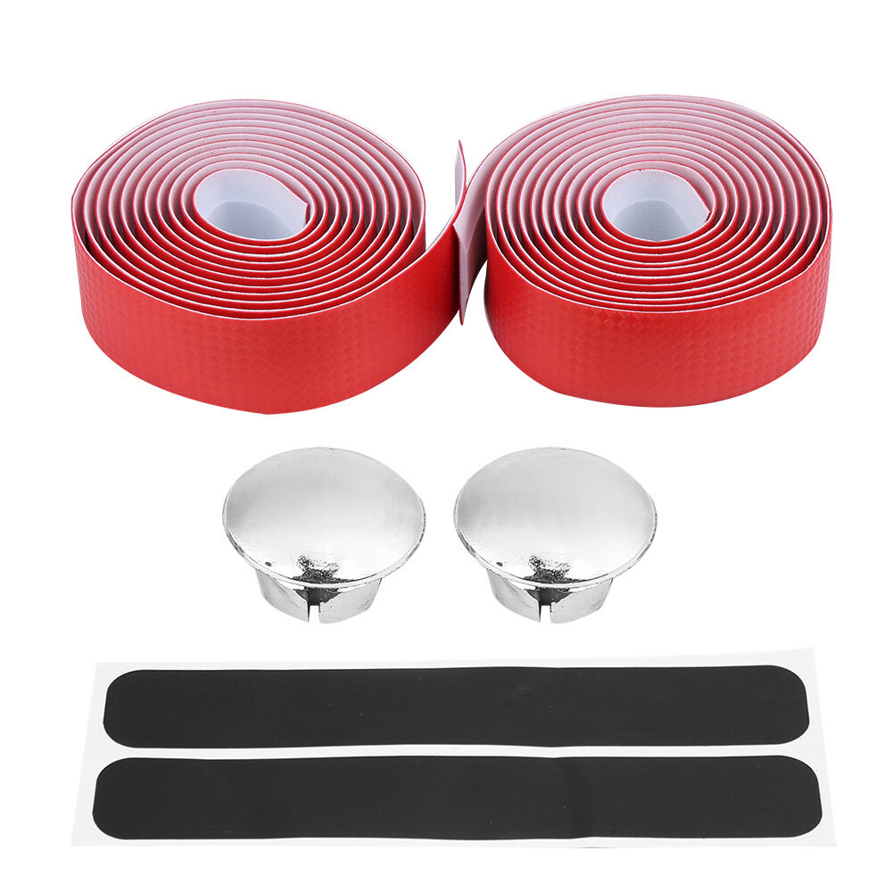 1 пара обмотки для руля велосипедного шоссейного велосипеда (красная)