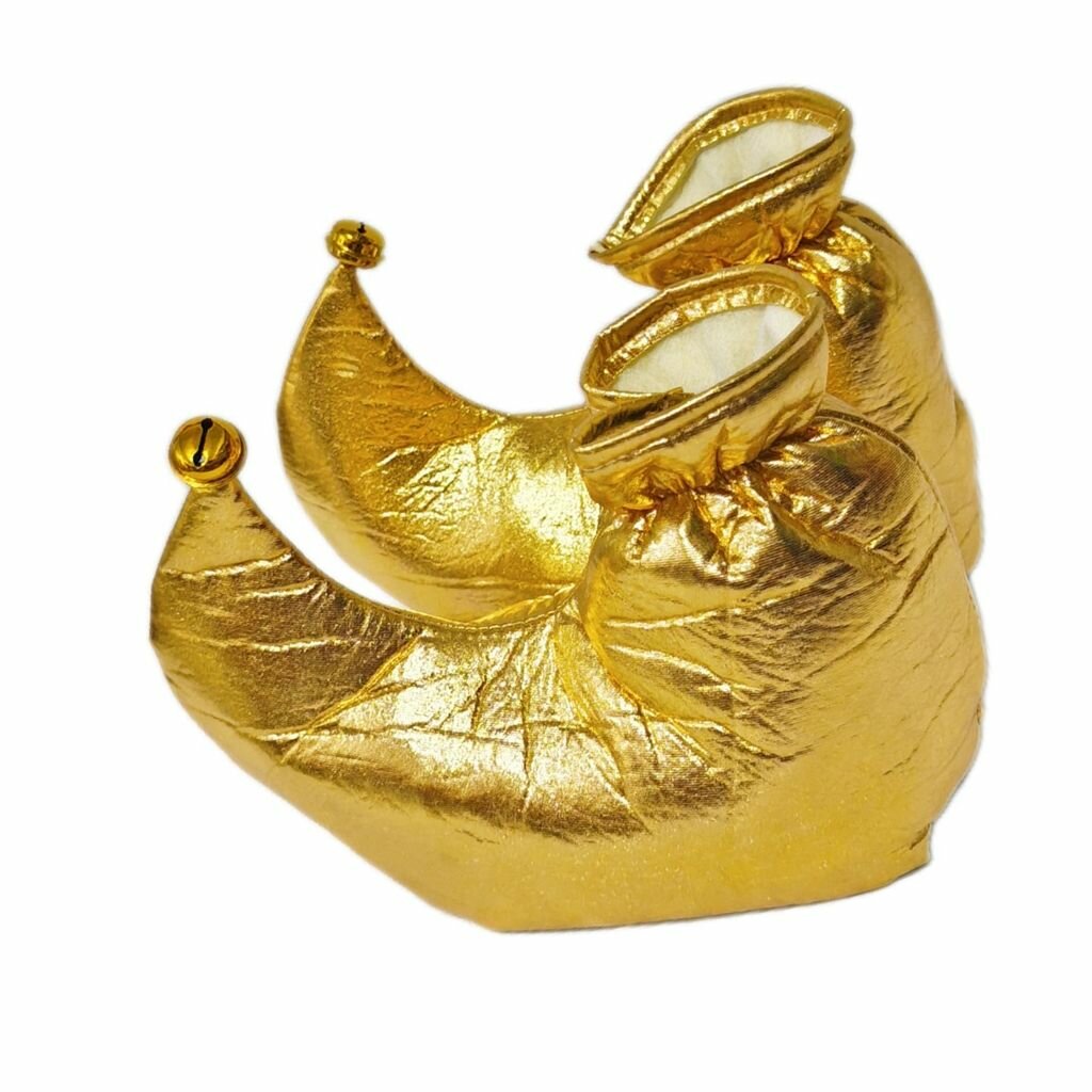 Туфли Клоуна Для Рождественской Вечеринки-Золотые