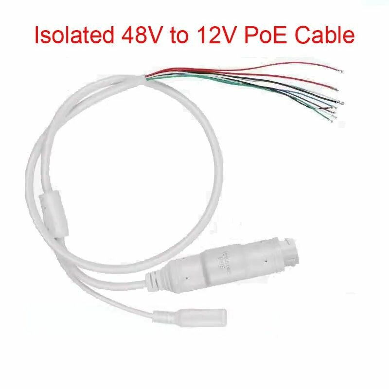 Новый изолированный кабель PoE 48 В - 12 В с DC аудио IP-камерой, кабель RJ45 со встроенным модулем PoE для модуля платы IP-камеры видеонаблюдения