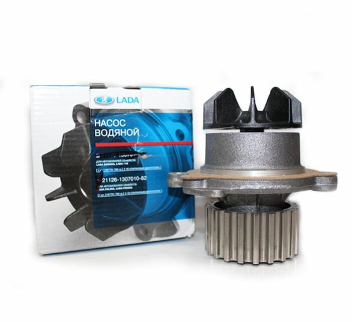 Насос водяной помпа ВАЗ 2110, 2112, Приора, Калина до 2008 г. в.16 кл. LADA Оригинал 2112-1307010-82