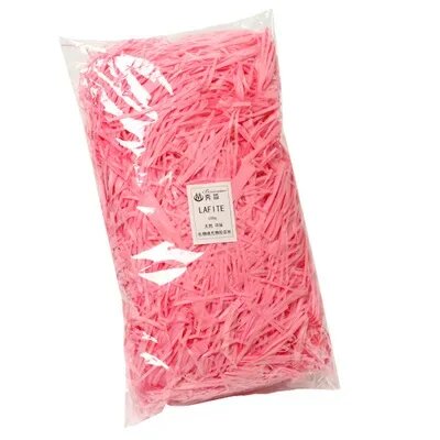 Цветная измельченная бумага для упаковки 10г/20г Розовый, pink, 20g