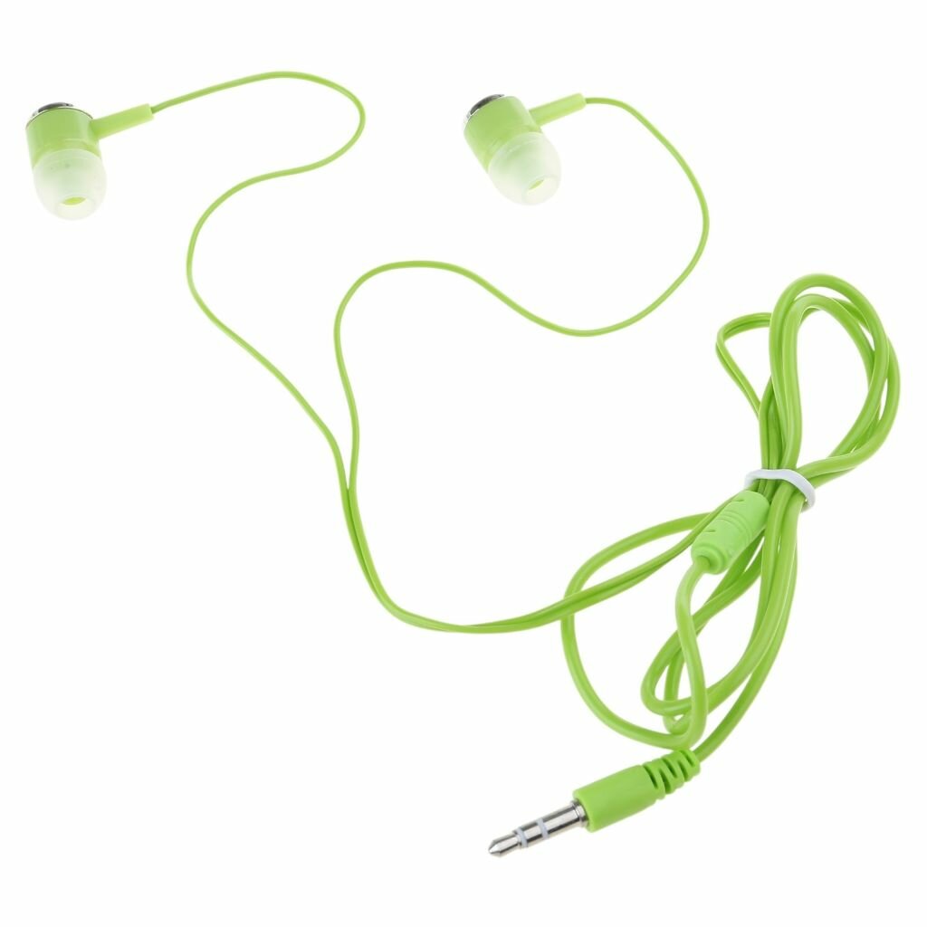 (1 шт) (магнитные) наушники mp3 crystal line зеленые