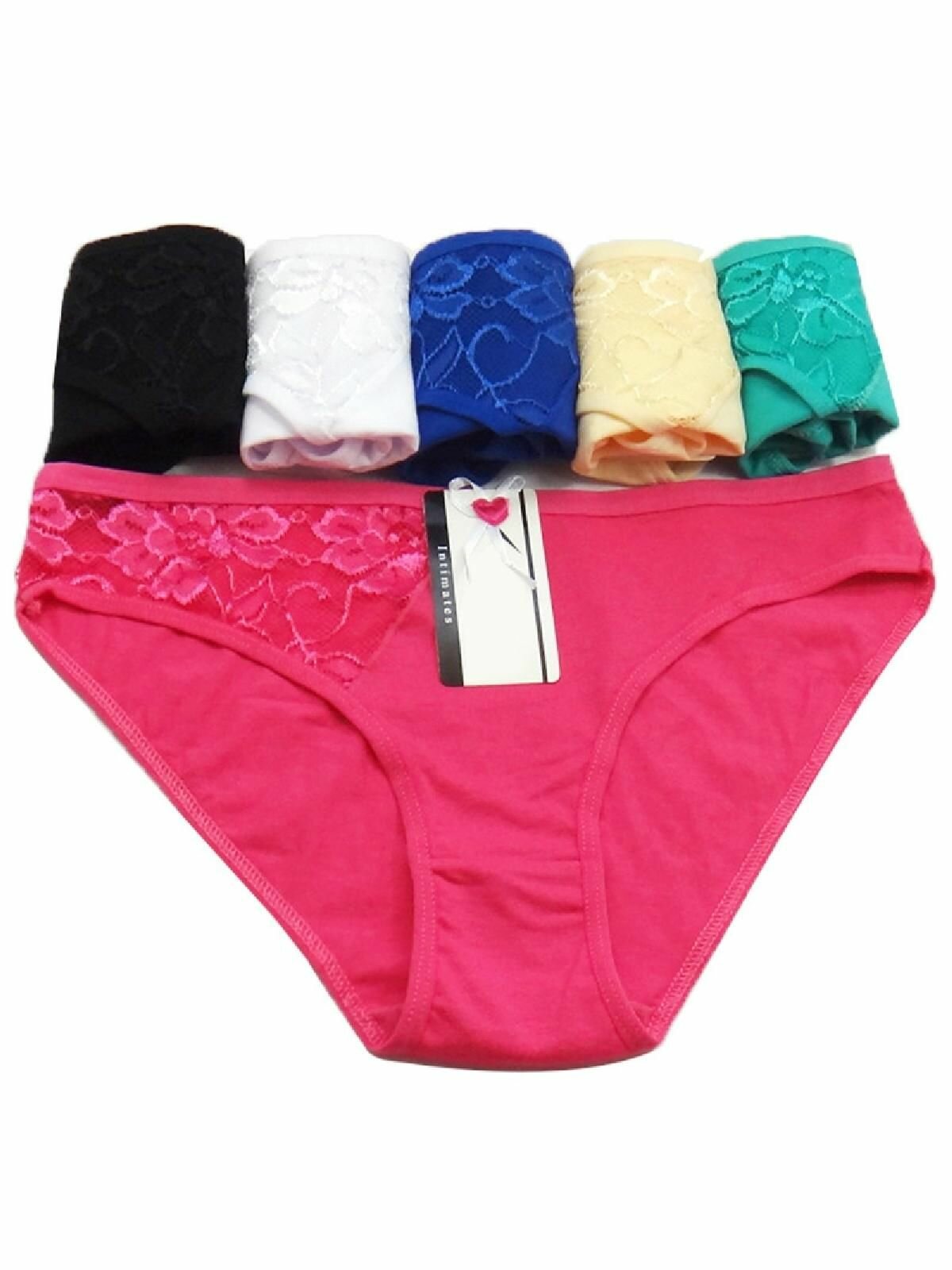 Женские трусики с бантом, - XL