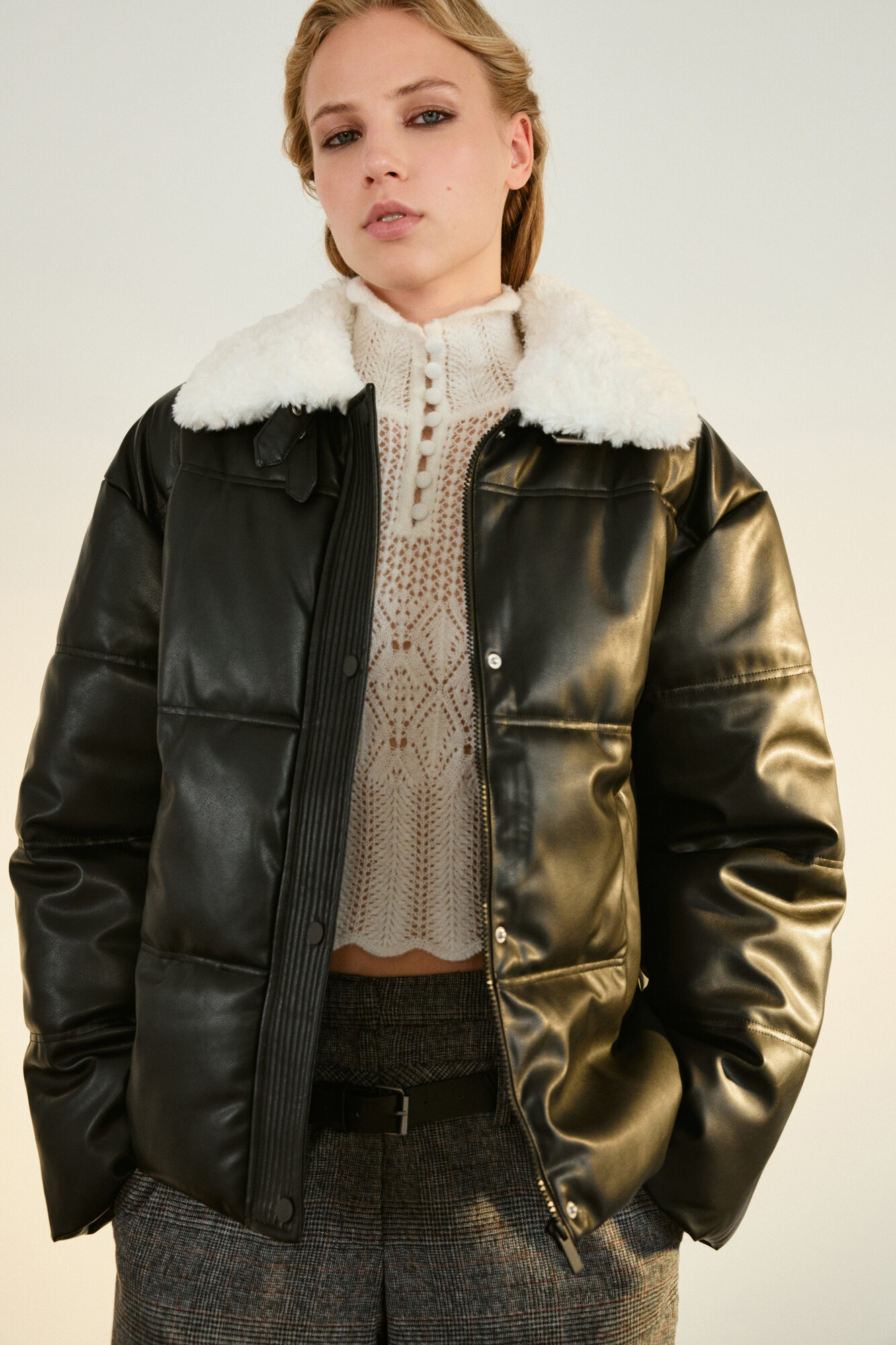 Куртка кожаная Woman Mix&Match