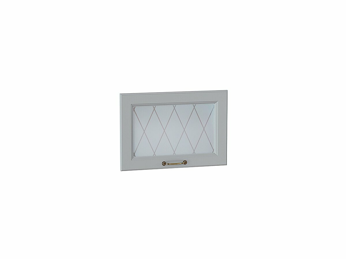 Комплект фасадов Ницца со стеклом для каркаса Ф-84 ВГ500, цвет фасада Графит, 354*496*16 мм