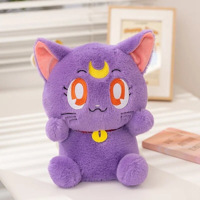 Мягкая Плюшевая Игрушка «Сейлор Мун Кот» Артемис Луна Кот Аниме Кукла Мягкие Рождественские Подарки Удобная Подушка Домашний .