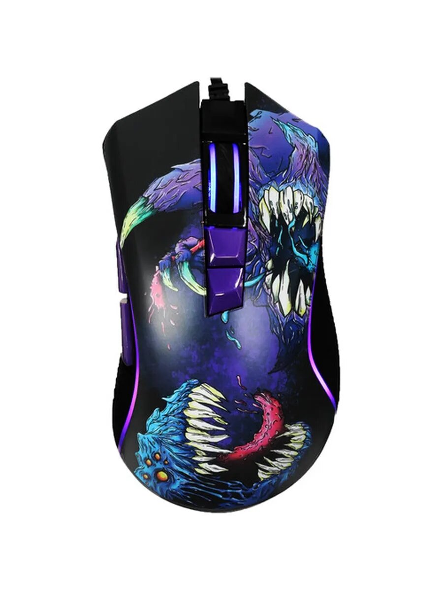 Мышь проводная ARDOR GAMING Fury Beast [ARD-FURY3327-BEAST-PU] фиолетовый