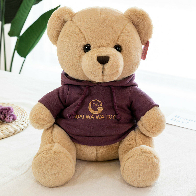 Soft and cuddly teddy bear plush toy in bright colors for kids and special occasions