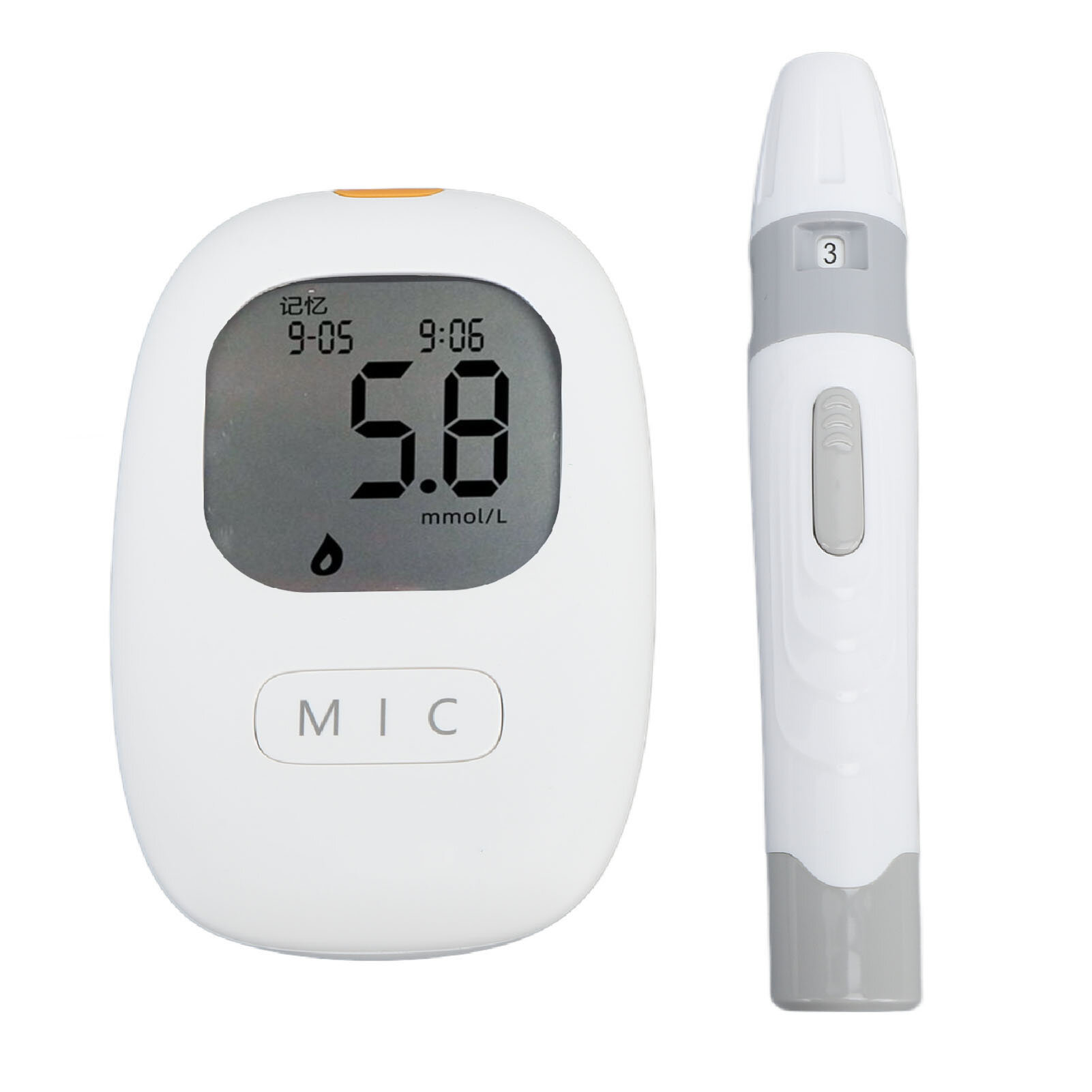 Измеритель уровня глюкозы в крови, высокая стабильность, точный и надежный набор для измерения уровня сахара в крови с ручкой для сбора крови для дома