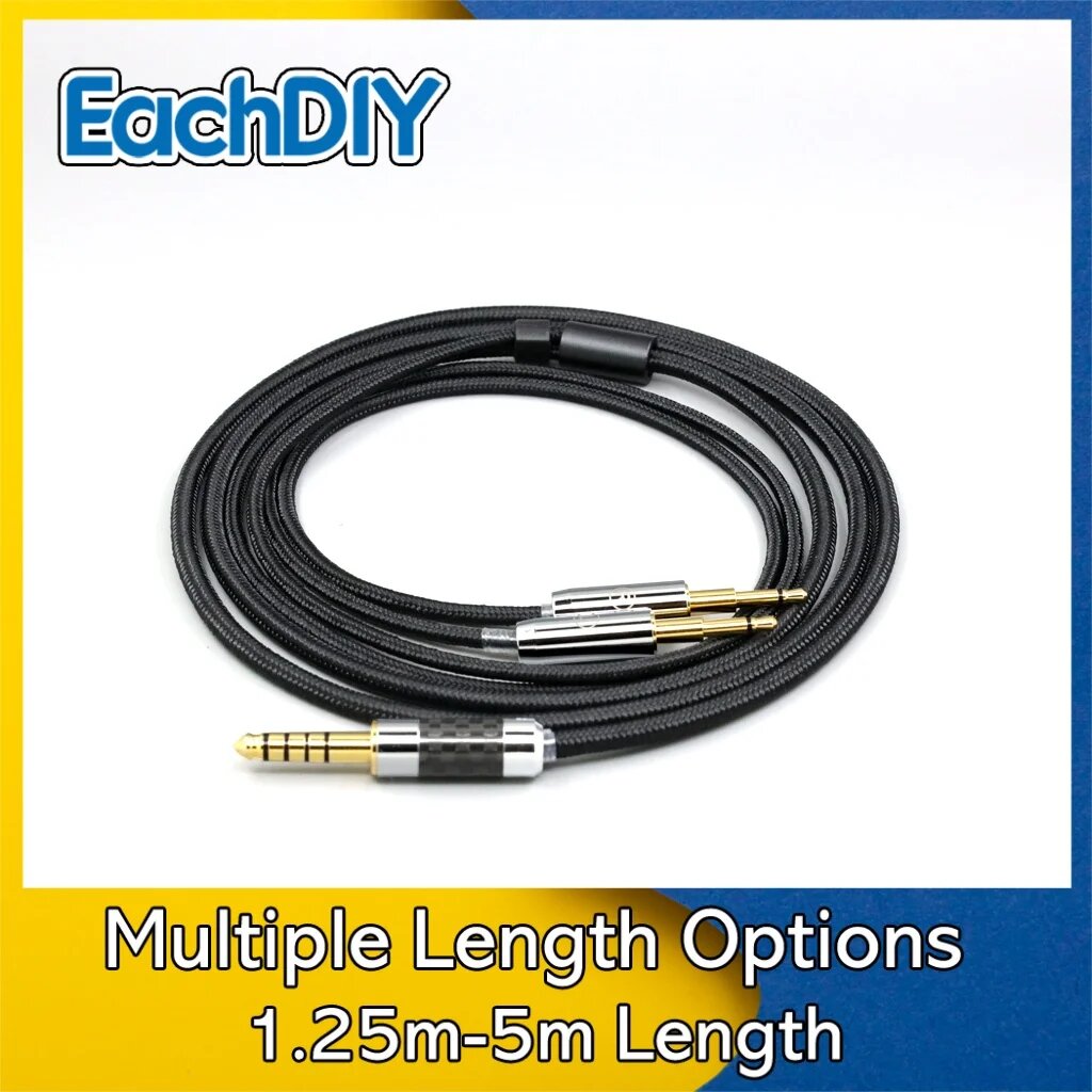 6,5 мм XLR 4,4 мм супермягкий нейлоновый кабель OFC для наушников для Oppo PM-1 PM-2 Planar Magnetic 1MORE H1707 Sonus Faber Pryma LN007553