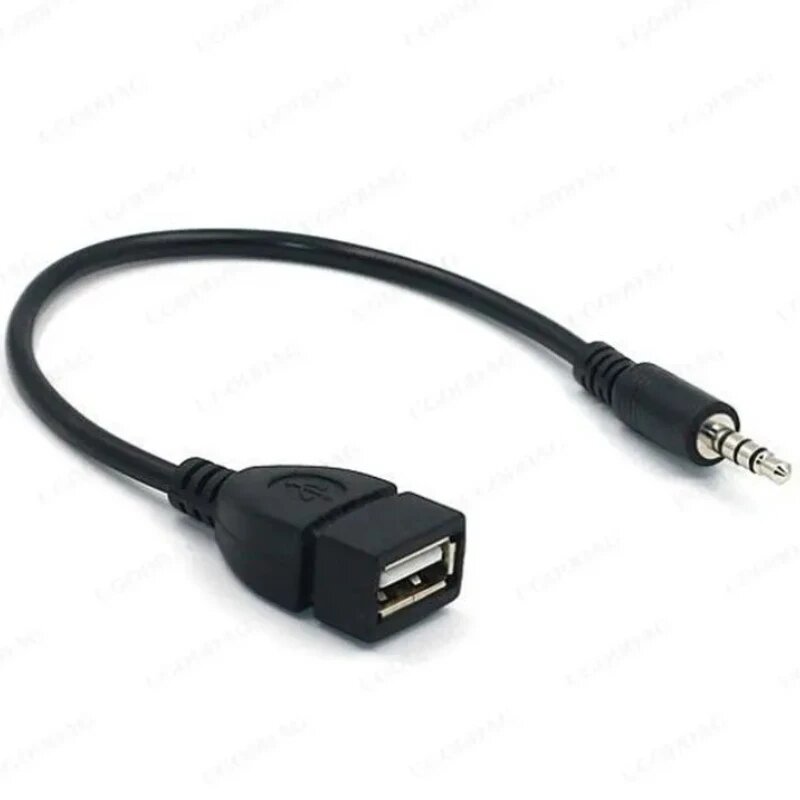 3,5 мм Мужской Аудио AUX Разъем USB 2.0 Тип A Женский OTG Конвертер Кабель-адаптер DE08 Прямая поставка Компьютерные кабели и разъемы
