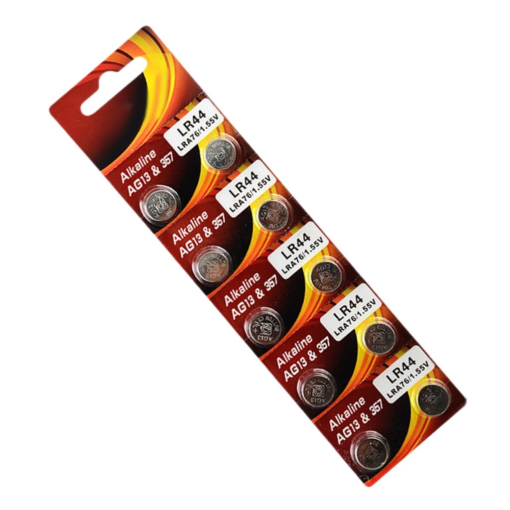 10 штук батареек AG13 LR44 1.55V A76 357 357A LR1154 SR1154