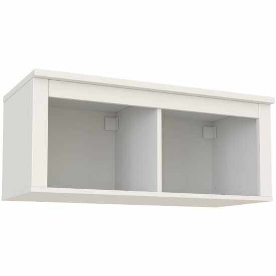 Полка Гуд Лакк 2.08.17.140.1 сага навесная 2 секции белая