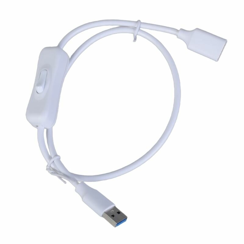 Белый удлинитель USB3.0 кабель для передачи данных с переключателем-60 см