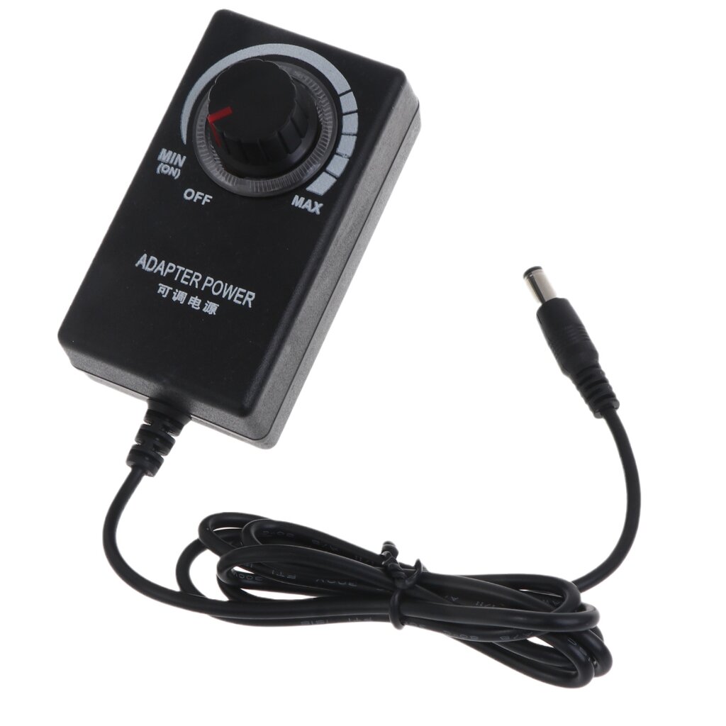 Адаптер переменного Тока для постоянного тока 3-12V 2A Регулируемый Блок Питания Адаптер Управления Скоростью двигателя