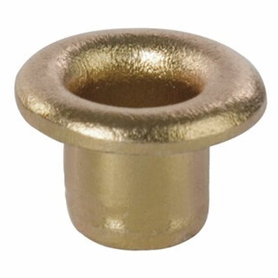 Люверсы Brauberg золотистые комплект 250 шт, внутренний диаметр 4,8 мм, длина 4,6 мм, 272764