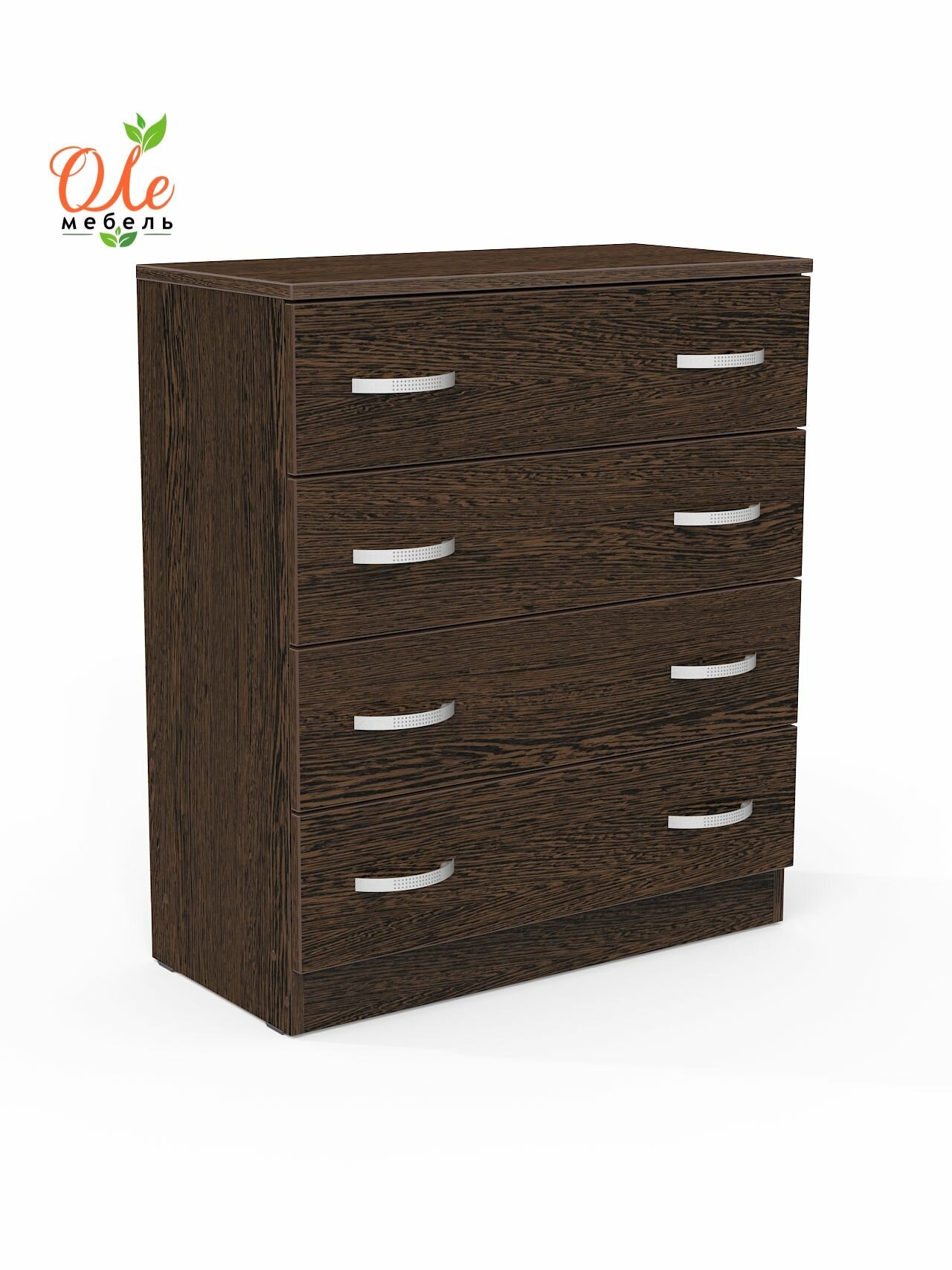 Комод деревянный с ручками №11 четыре ящика