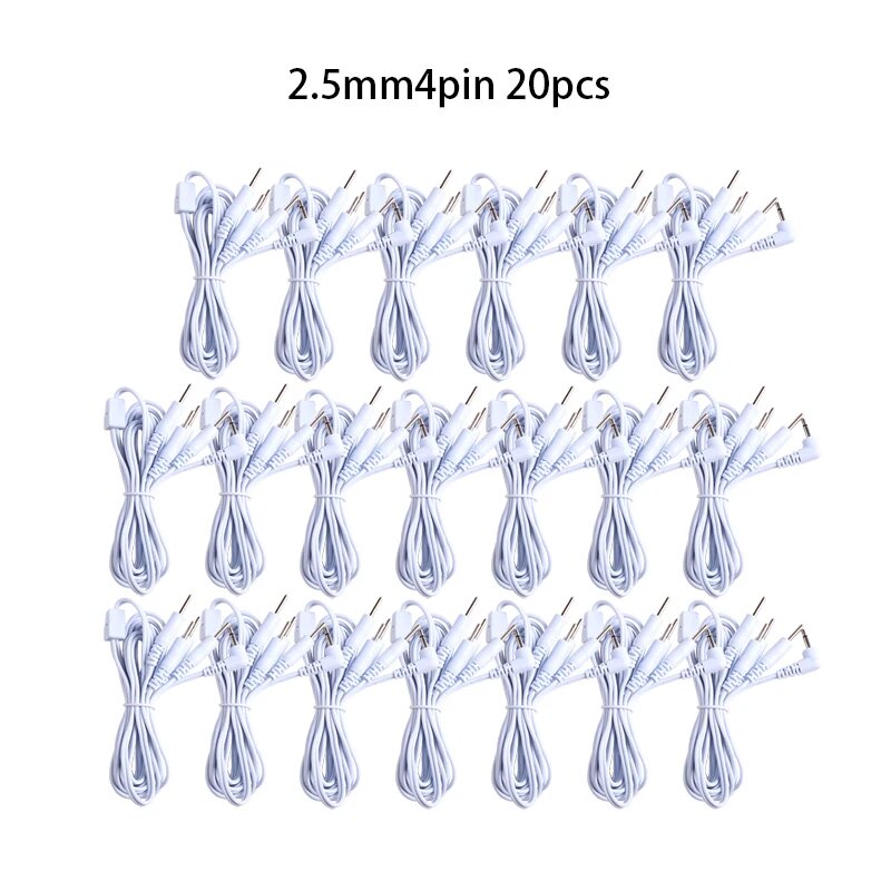 Кабель Для Электростимуляции Нервов И Мышц (2/4 Контакта, 2.5/3.5 Мм) Для Массажера 2.5mm 4pin 20pcs