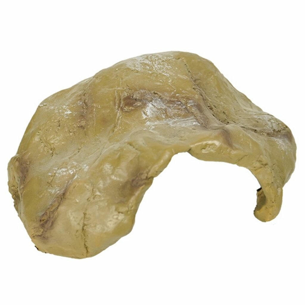 Декорация для аквариума, Укрытие для рыб в аквариуме - маленькое коричневое каменное укрытие 05