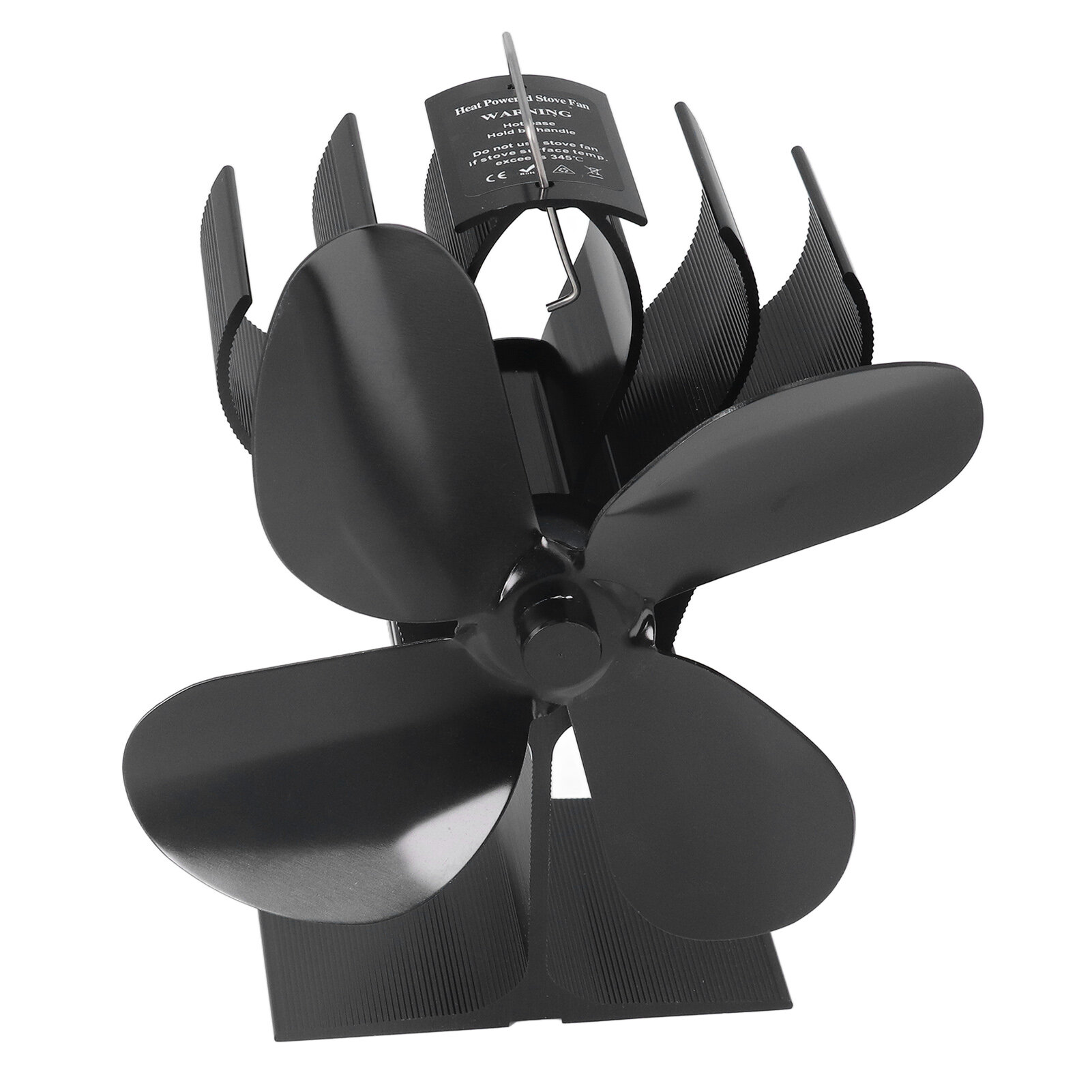 4-лопастной каминный вентилятор из алюминиевого сплава, термостойкий, устойчивый к высоким температурам, печной вентилятор для дома