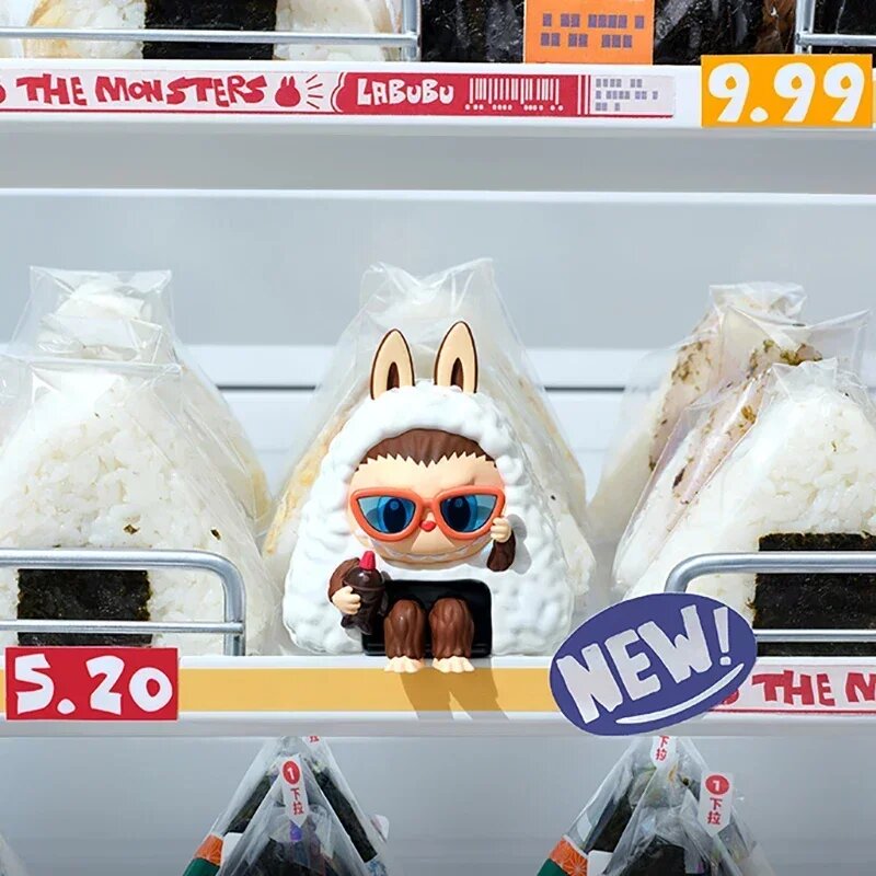 POP MART LABUBU THE MONSTERS Wacky Mart, Бежевый Onigiri