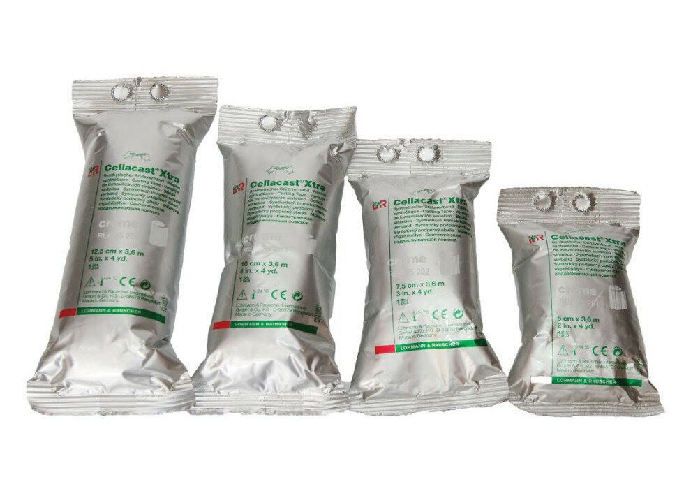 Бинт Cellacast xtra (Целлакаст экстра) синтетический полимерный иммобилизирующий гипс, кремовый, 12.5см х3.6м, 139854 (25204)