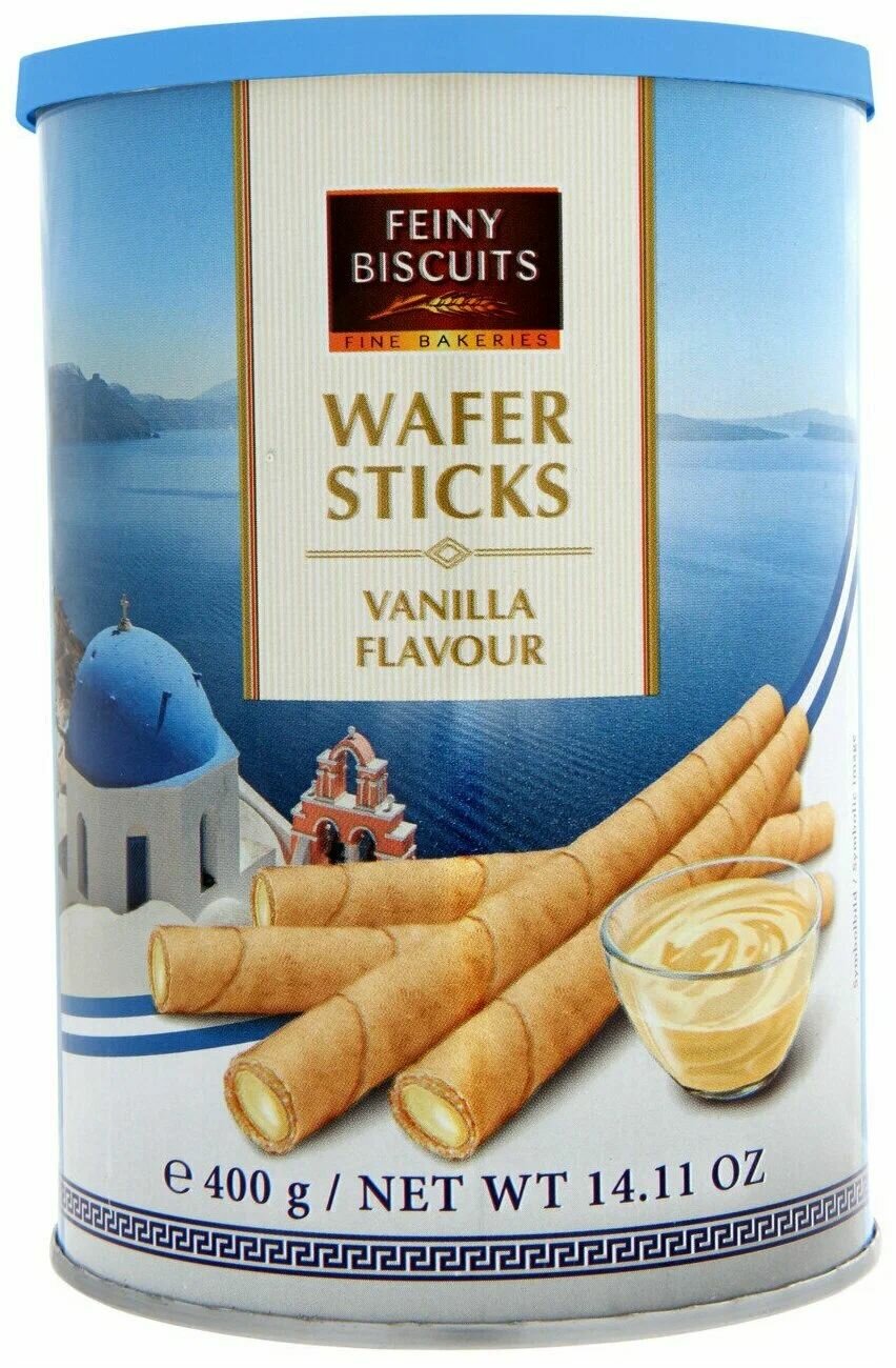 Вафельные трубочки с ванильным вкусом Feiny Biscuits Wafer Sticks Vanilla Flavour (Австрия) 400 гр.