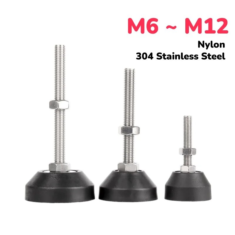 Регулируемые винты для мебели M6 M8 M10 M12 из нержавеющей стали 40xM6x50(2set)