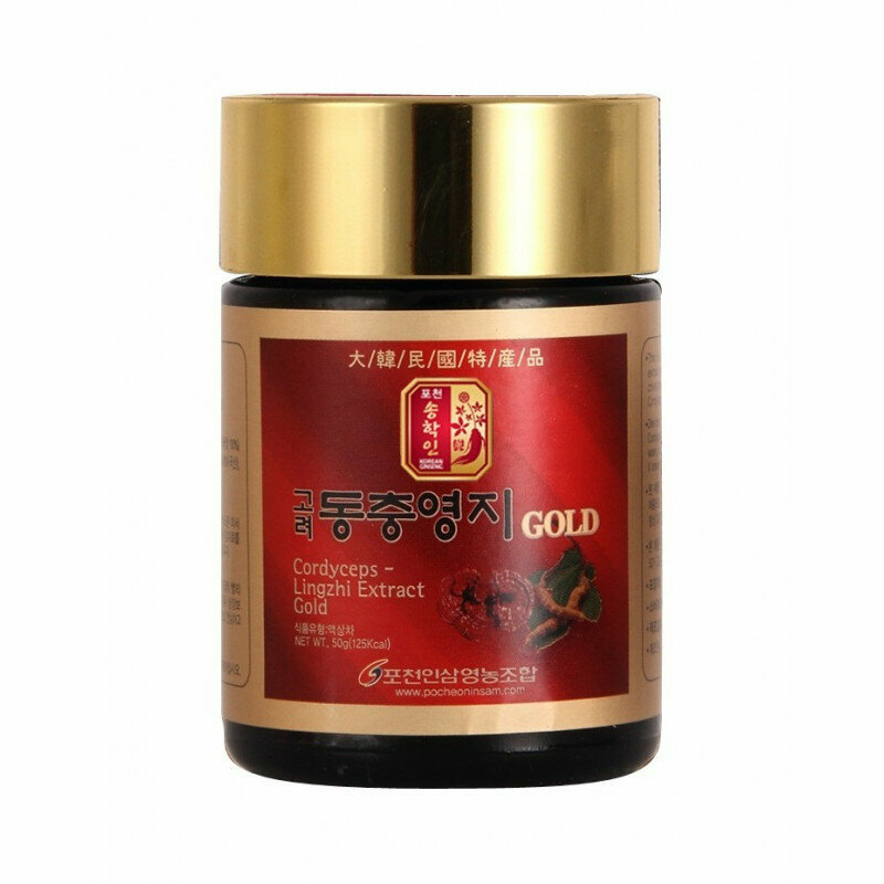 Экстракт гриба Cordyceps Lingzhi Gold, натуральный, для иммунитета, 50 г