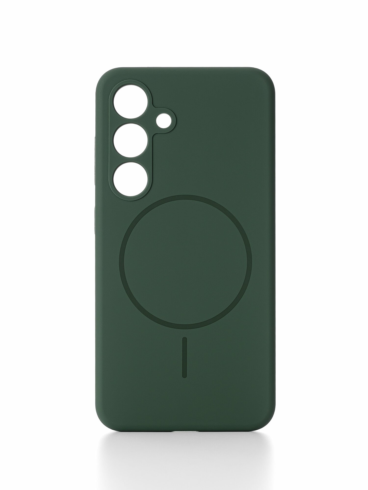 Чехол на Samsung Galaxy S24 силиконовый с MagSafe зеленый, чехол для Самсунг С24, silicone case