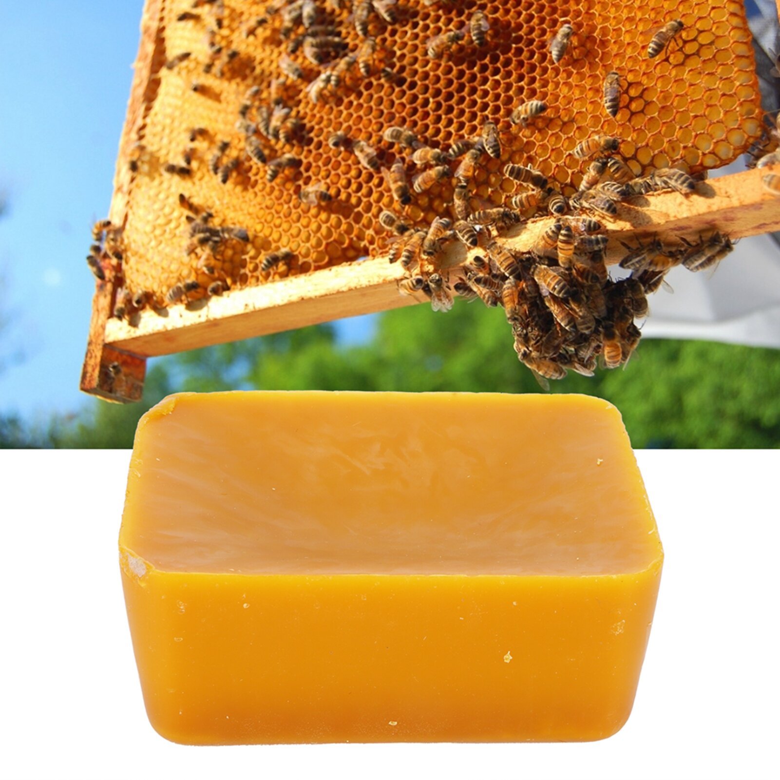 Натуральный пчелиный воск Желтый пчелиный воск для полировки мебели Принадлежности для пчеловодства