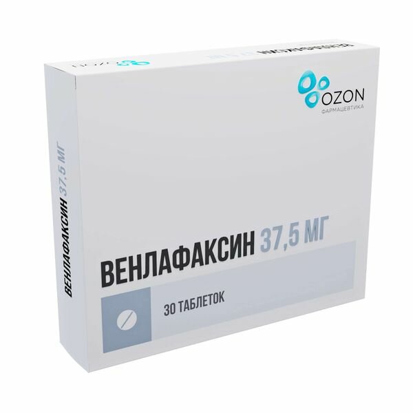 Венлафаксин таблетки 37,5мг 30шт