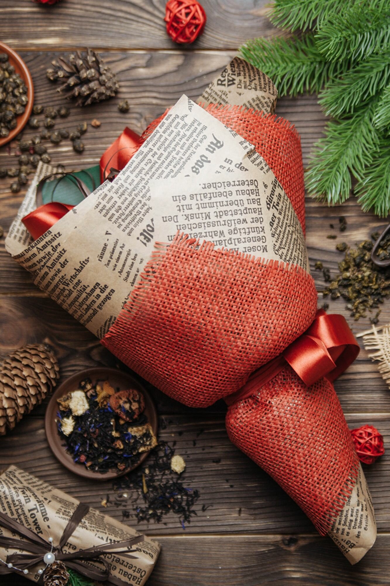 Подарочный букет чая "Время вкусных чудес" Тикорум