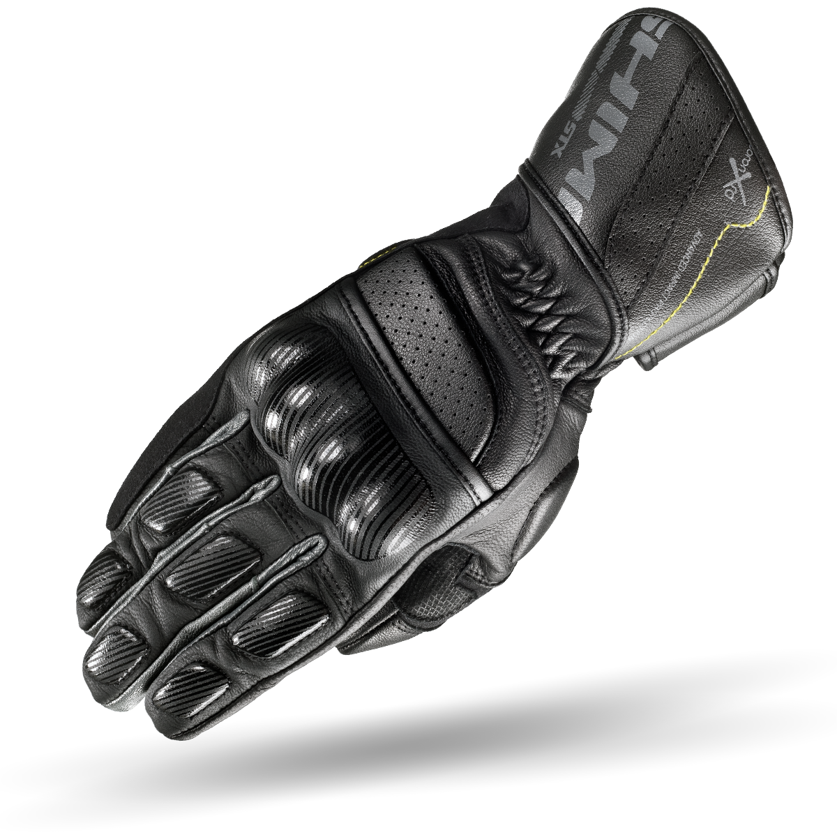 Мотоперчатки SHIMA STX BLACK, размер XL, черные, мужские, натуральная кожа