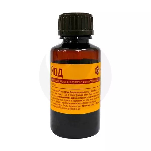 Йода раствор спиртовой 5%, 10 мл