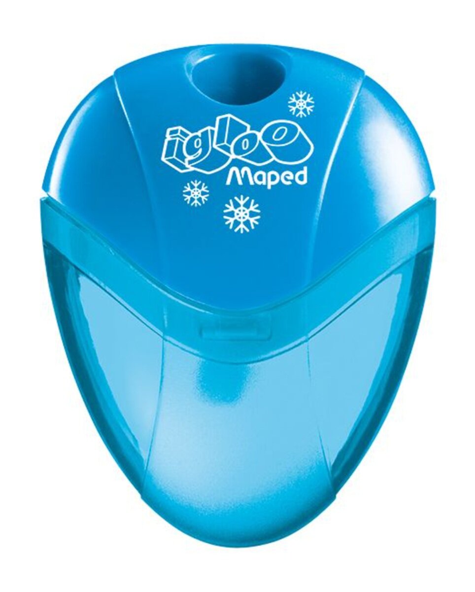 Точилка 1 шт с контейнером MAPED I-Gloo, ударопрочный пластик, 8мм, в дисплее