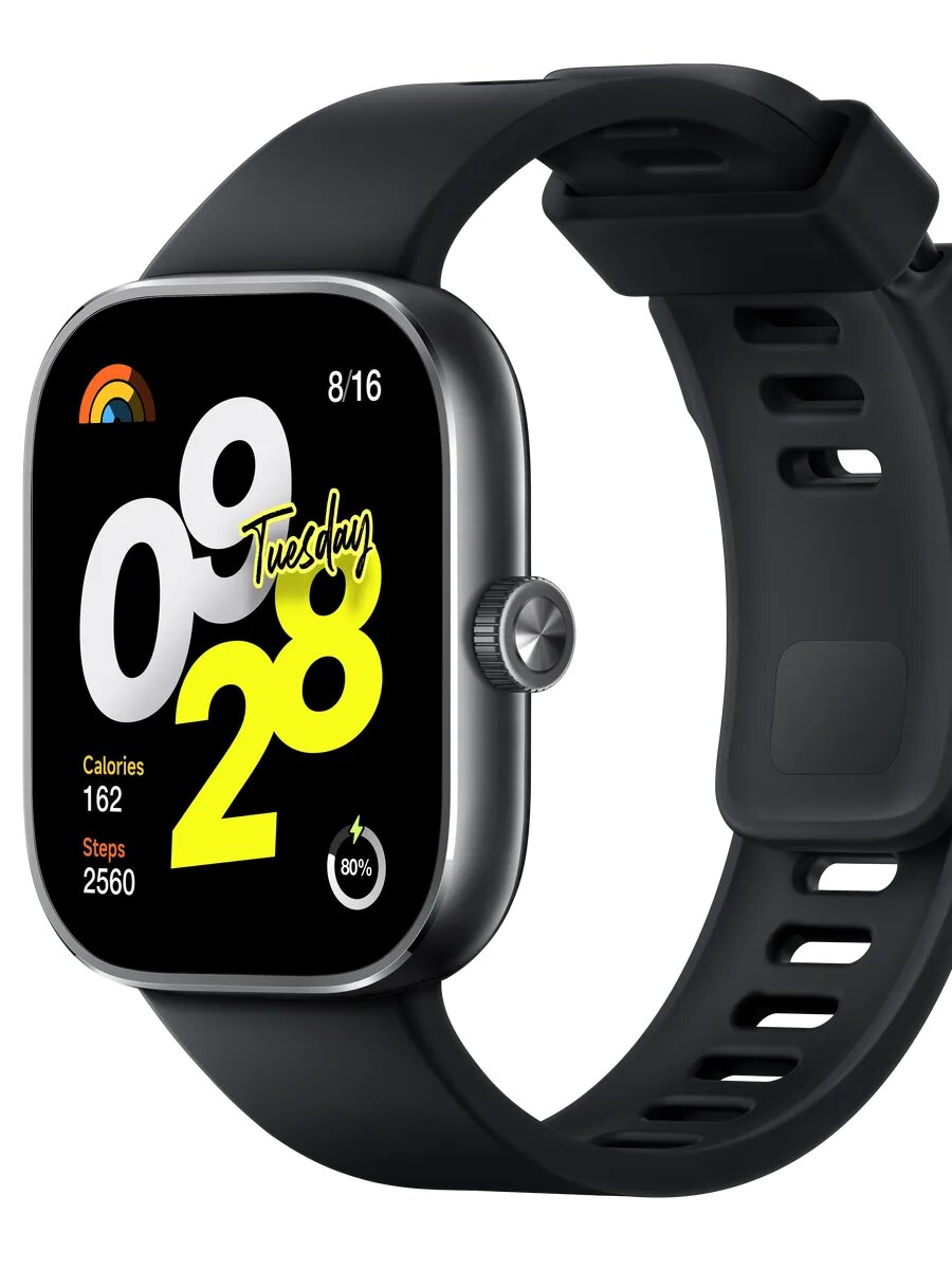 Умные смарт-часы Redmi Watch 4 Obsidian Black, черный, Global