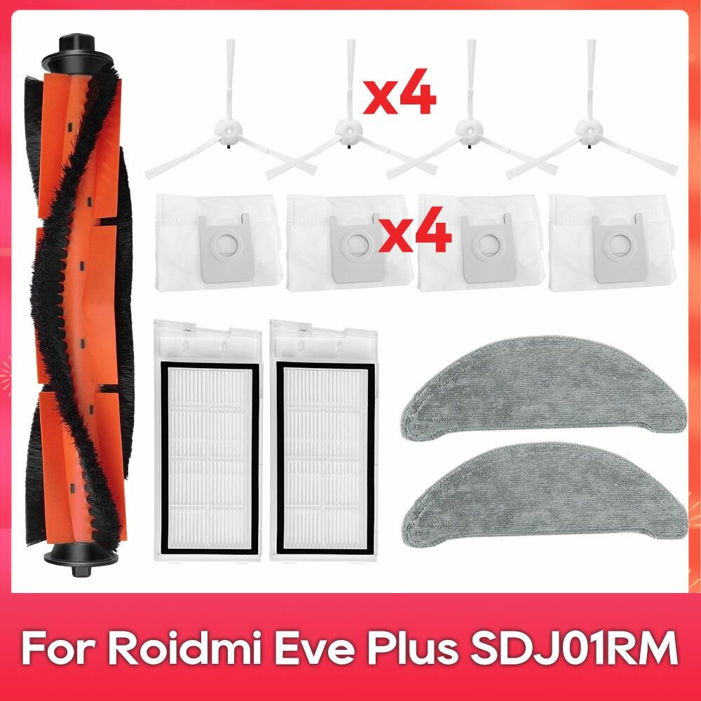 Комплект фильтров и щеток для робота-пылесоса Roidmi Eve Plus SDJ01RM