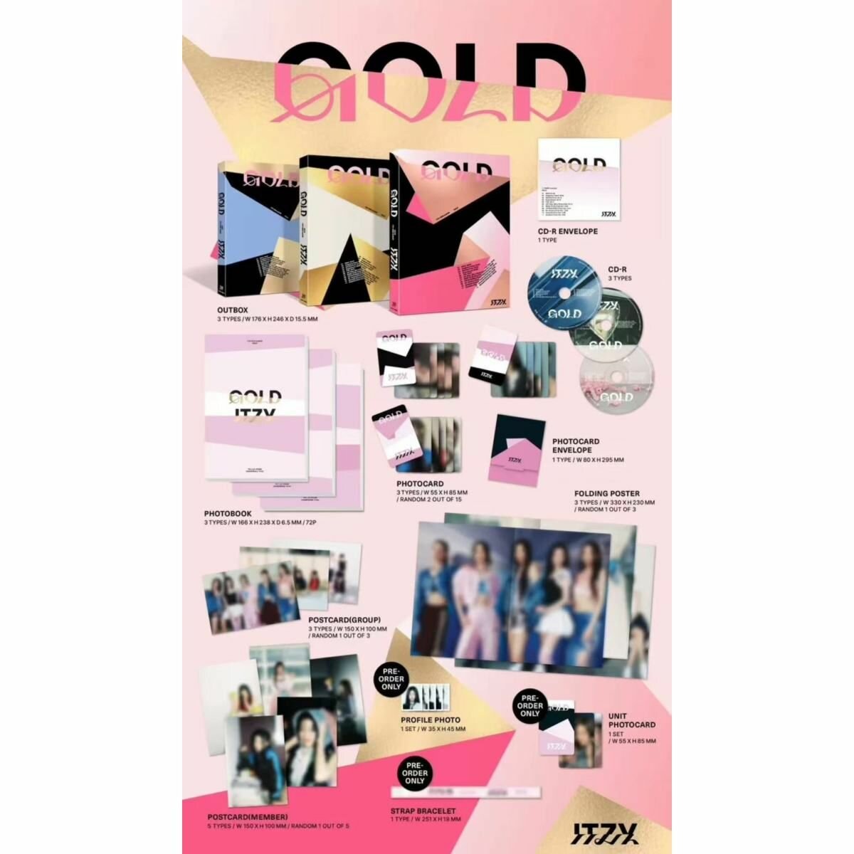 Альбомы ITZY - GOLD (STANDARD Ver.) — фото 1